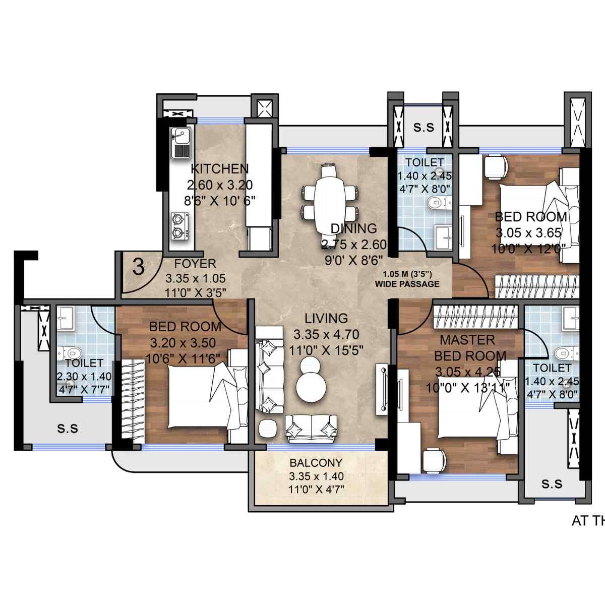 Mextech Miraya Divine @ Majiwada Kapurbawdi Thane (W) | 2 & 3 BHK ...